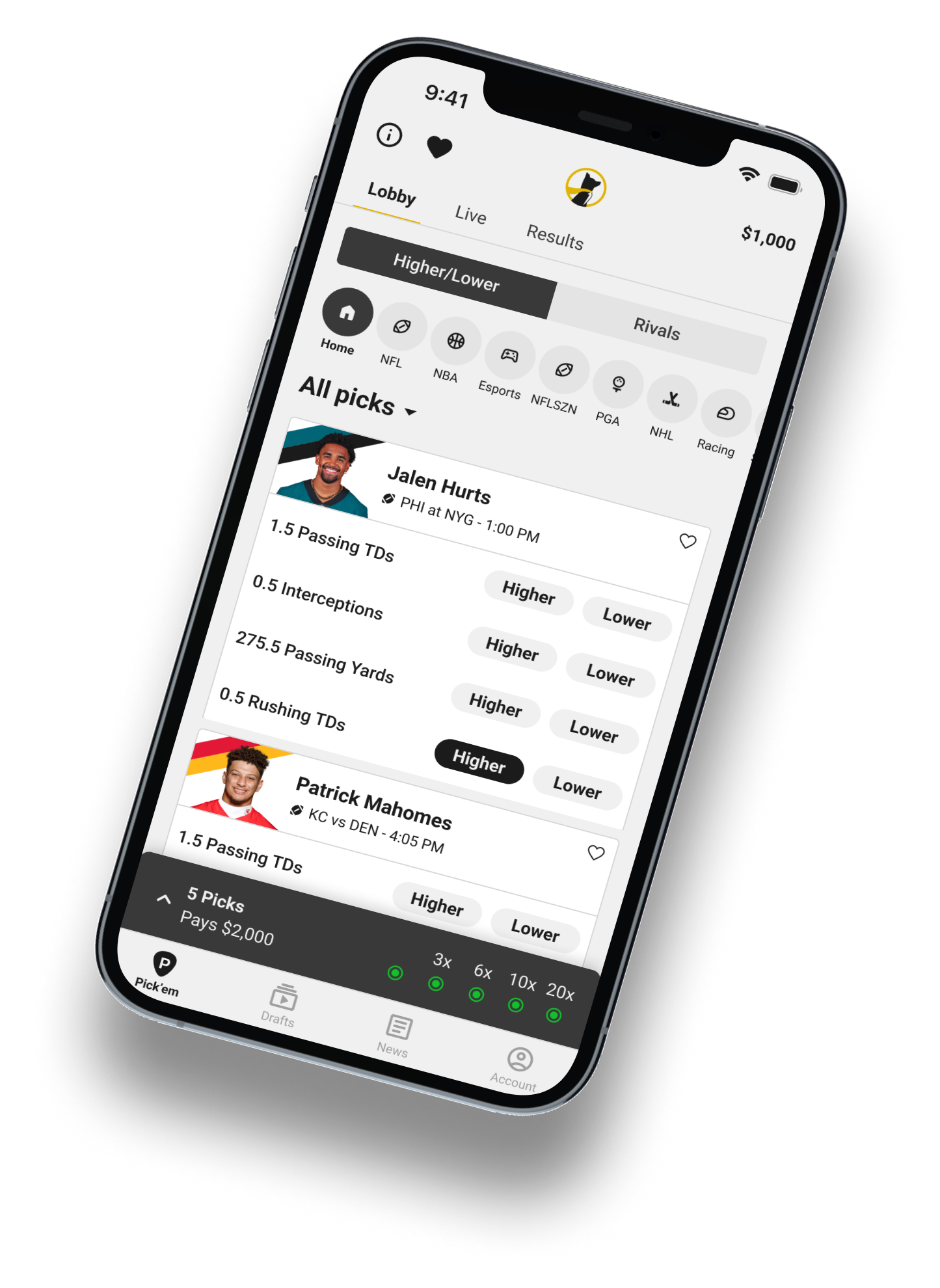 Underdog Fantasy: Pick'em and Season-long Fantasy for NFL, NBA & more